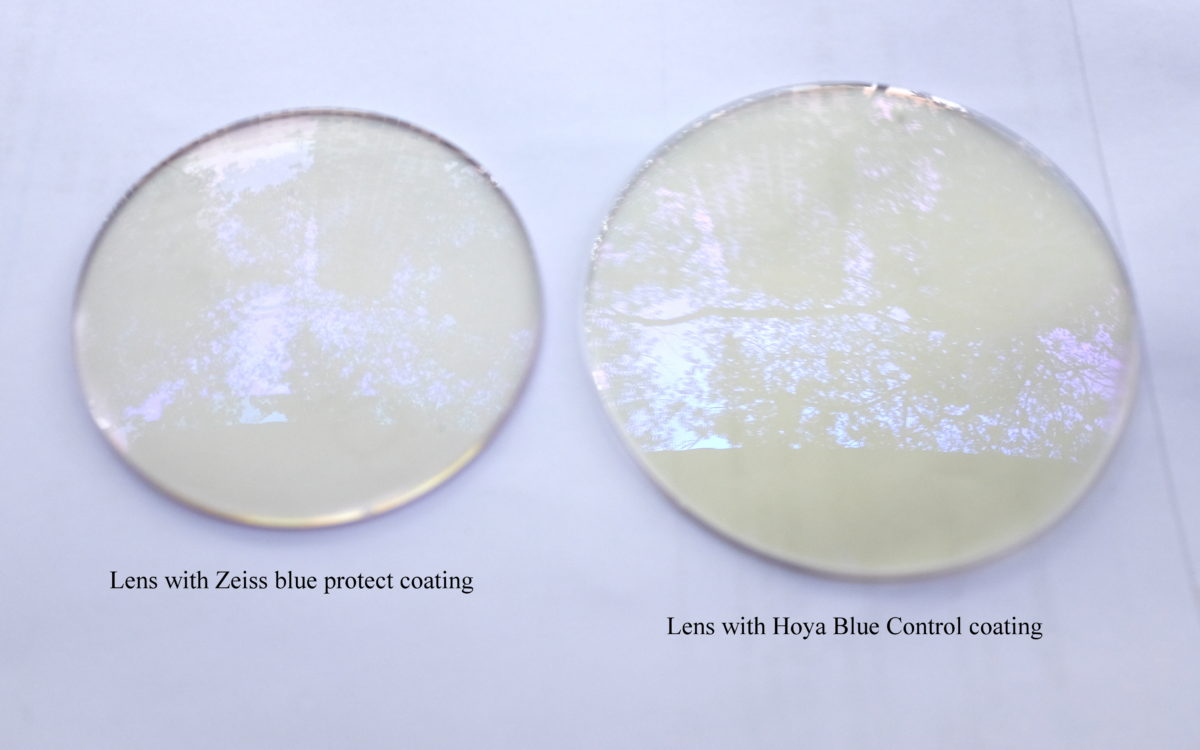 Blue Cut Lenses - Comparison for 2 brands - Evershine Optical